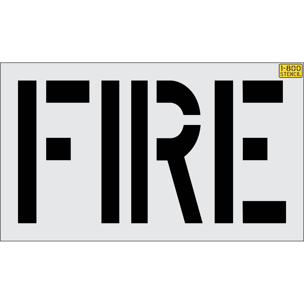 24" FIRE Stencil - RAE Products & Chemicals Corp. - Providing the world ...