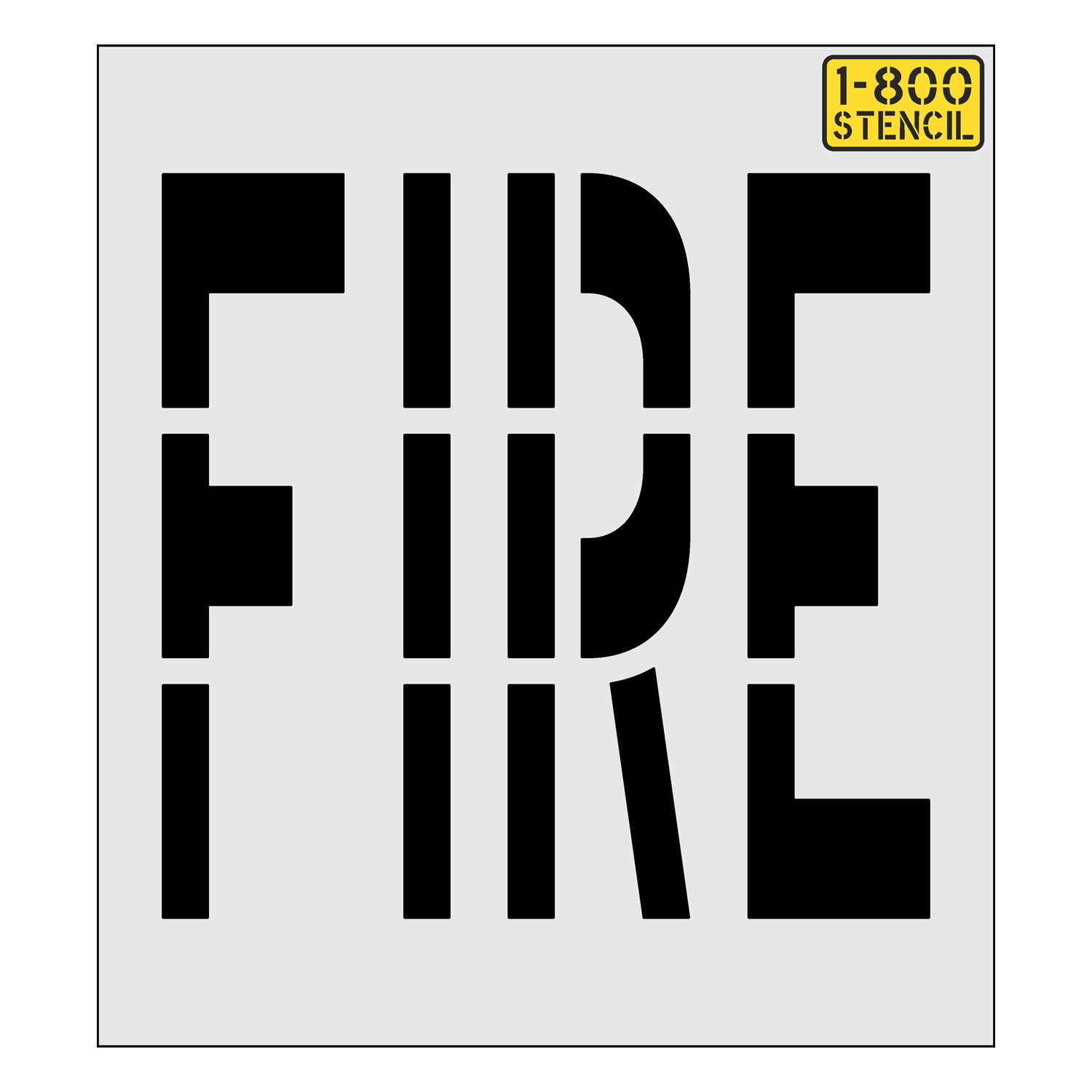 36" FIRE Stencil - RAE Products & Chemicals Corp. - Providing the world ...