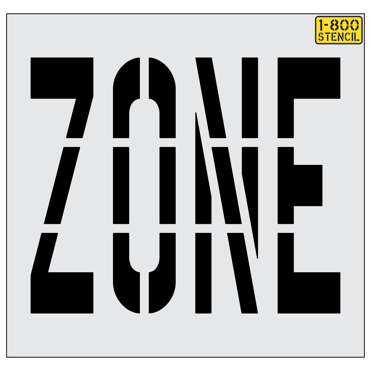 36" ZONE Stencil - RAE Products & Chemicals Corp. - Providing the world ...