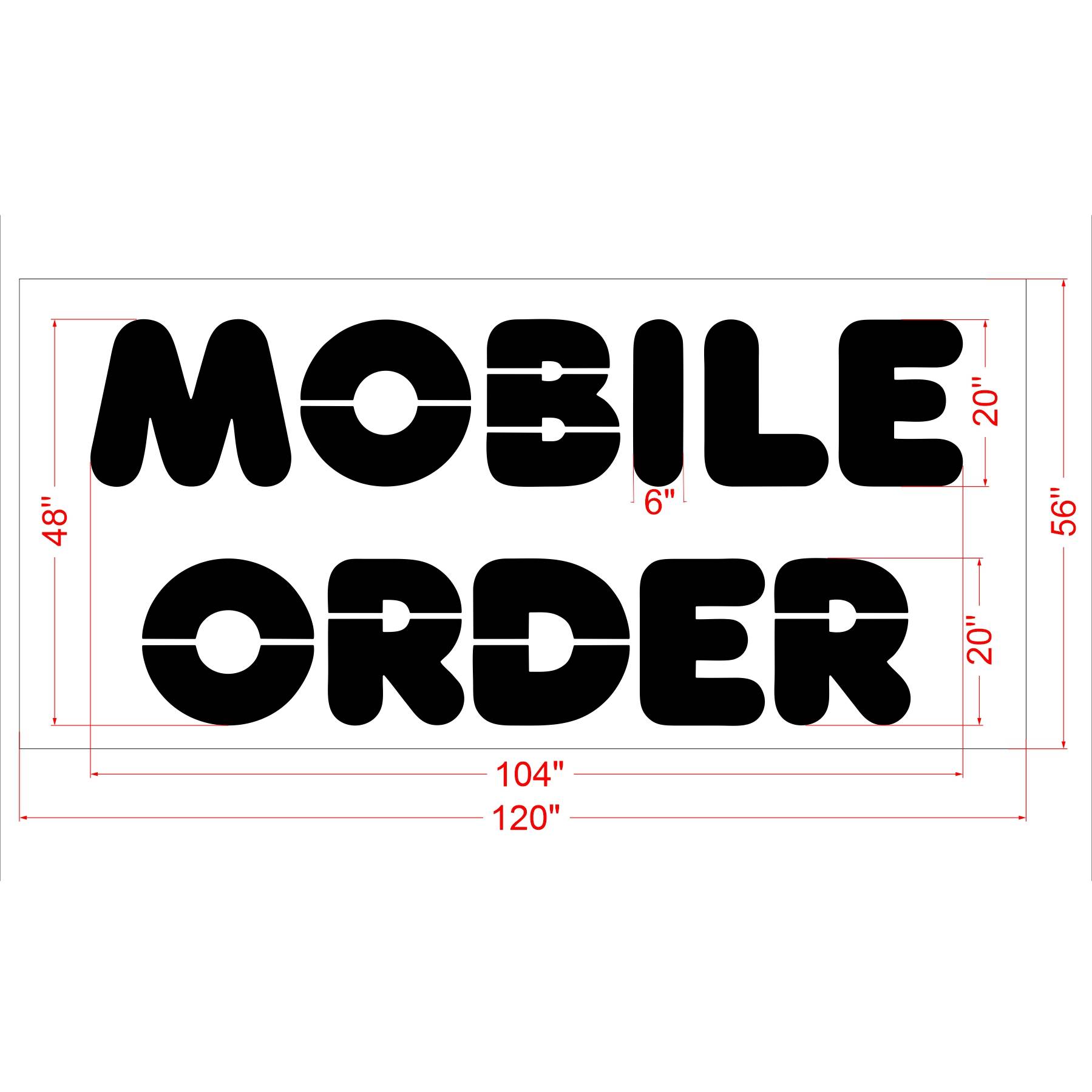 20" Dunkin' Donuts MOBILE ORDER Stencil - RAE Products & Chemicals Corp ...