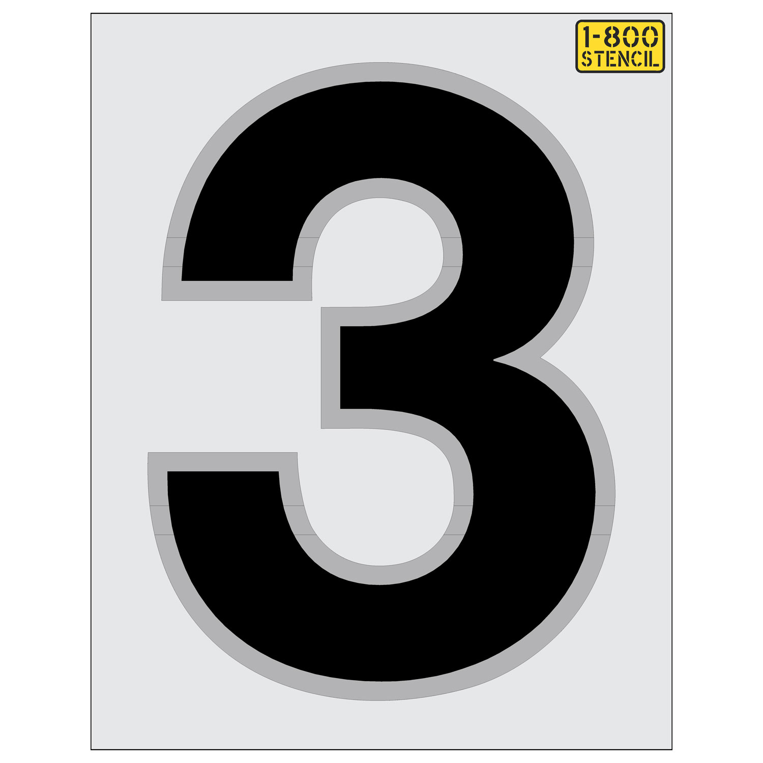 62" Target Three Number Stencil - RAE Products & Chemicals Corp ...