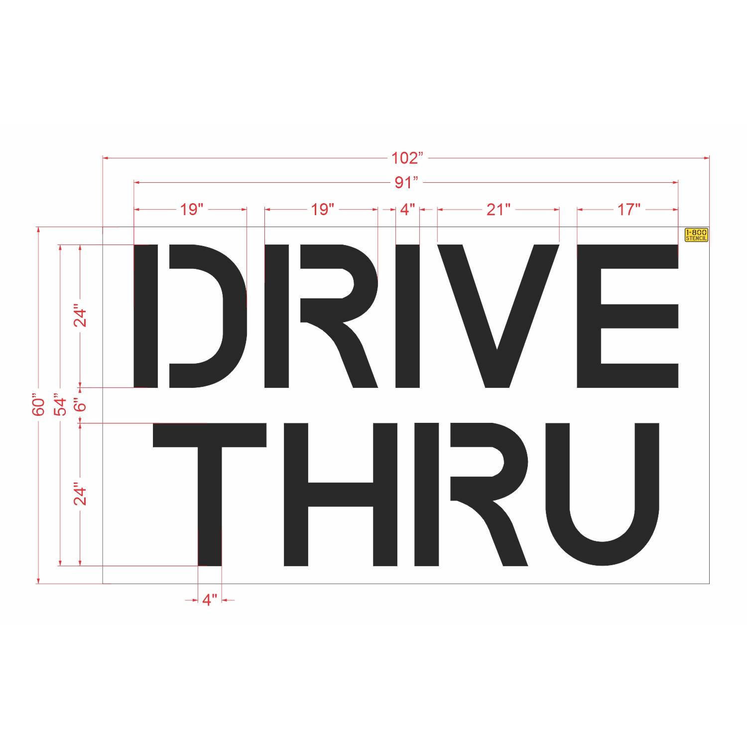 24" Farm and Fleet DRIVE THRU Stencil - RAE Products & Chemicals Corp ...