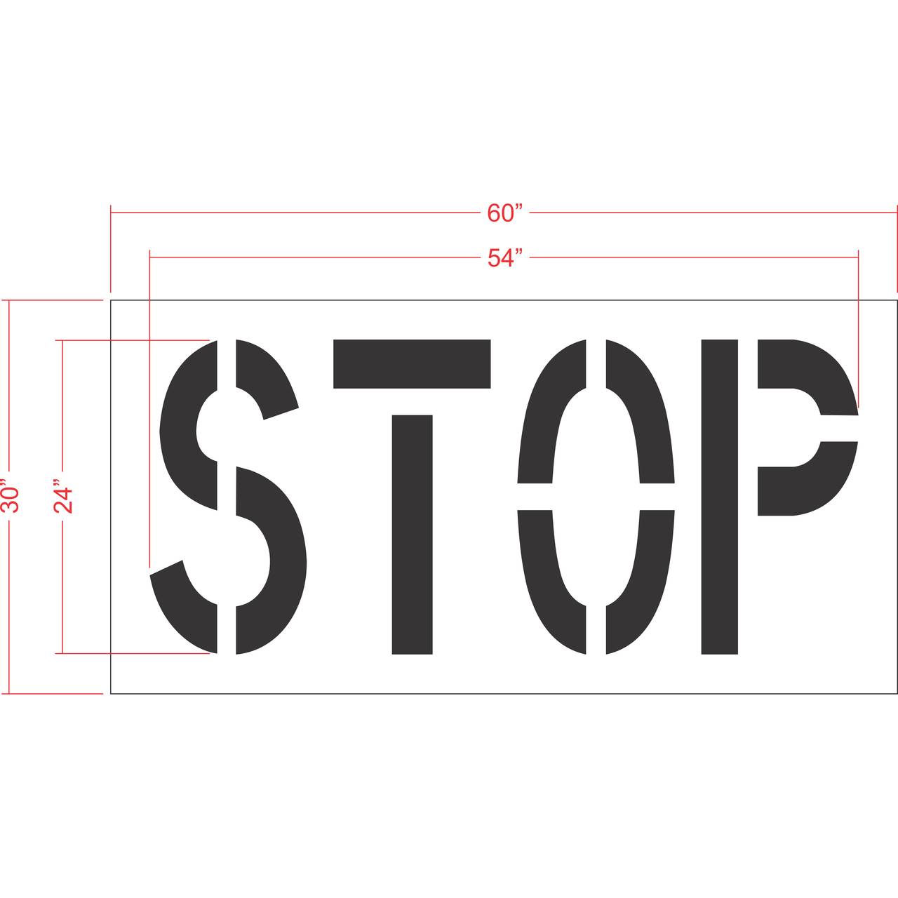 24" STOP Stencil - RAE Products & Chemicals Corp. - Providing the world ...