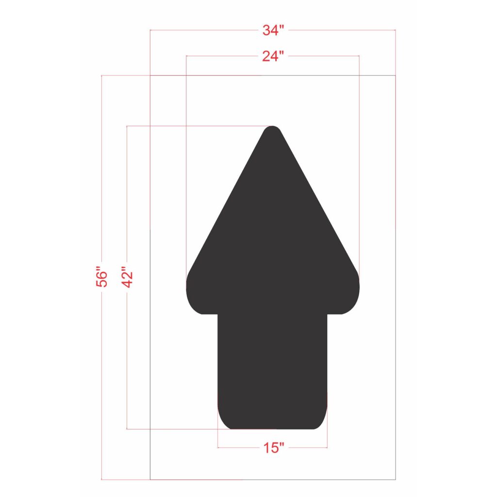 42" Dunkin Donuts Straight Arrow Stencil - RAE Products & Chemicals ...