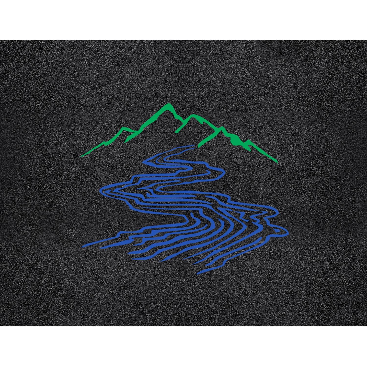 54" x 66" Mountain and River Stencil - RAE Products & Chemicals Corp ...