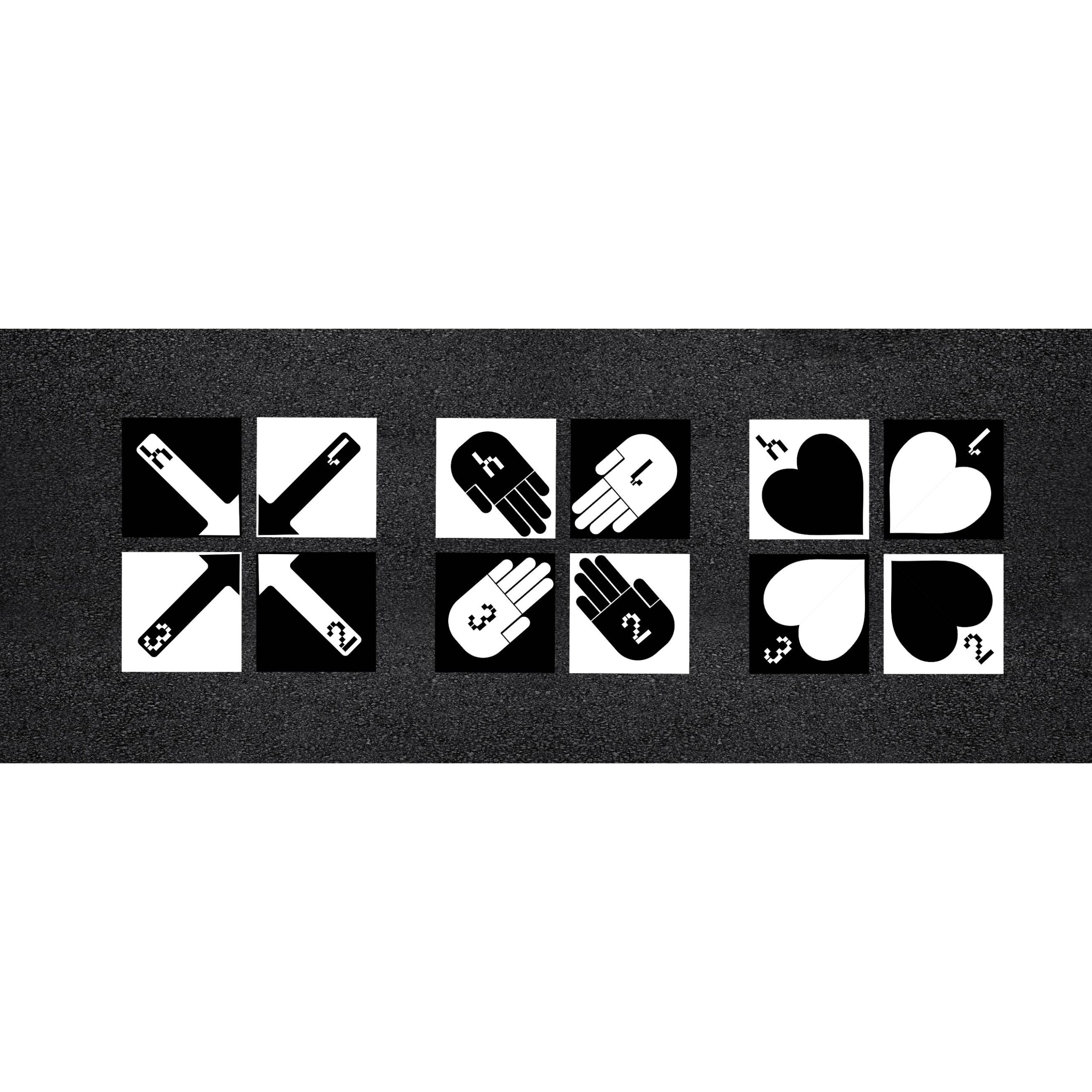 108" x 96" Retro Four Square Stencil - RAE Products & Chemicals Corp ...