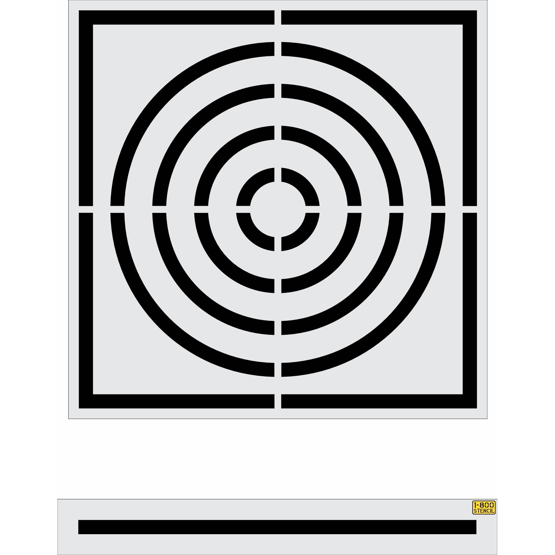 57" x 57" Target Toss Stencil - RAE Products & Chemicals Corp ...