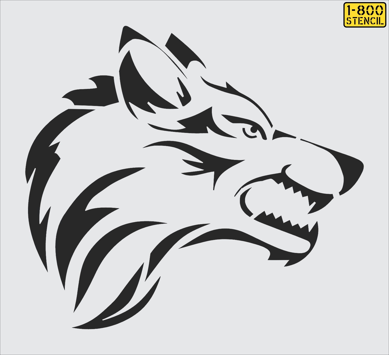 36" x 40" Wolf Stencil - RAE Products & Chemicals Corp. - Providing the ...