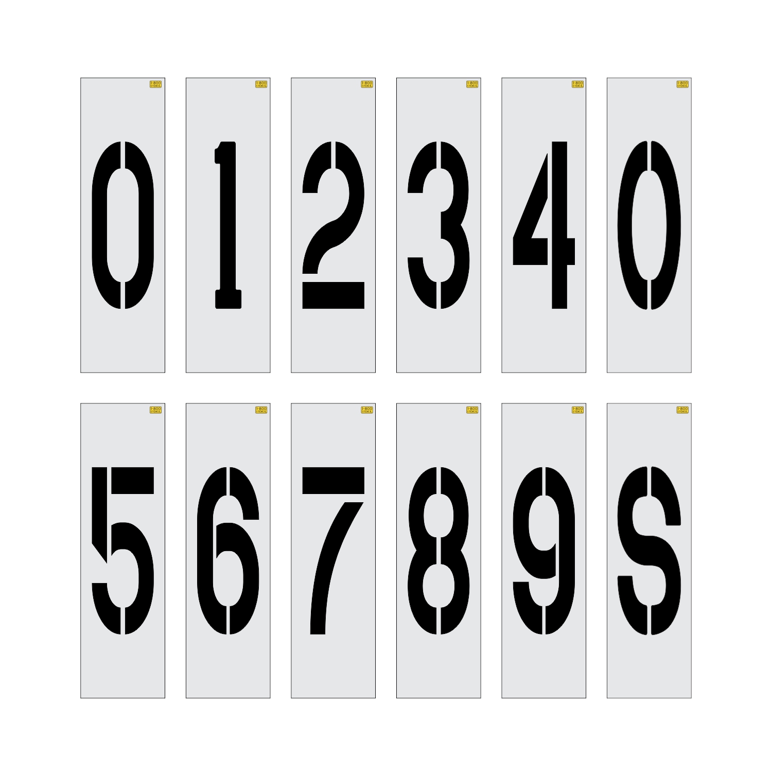 24" Amazon Numbers and OS Stencil - RAE Products & Chemicals Corp ...