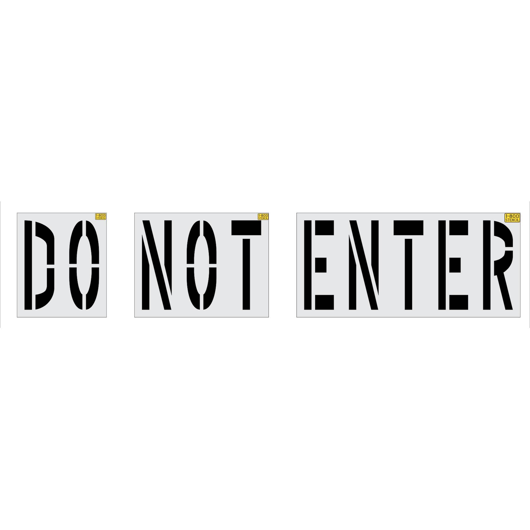 48" Chase Bank DO NOT ENTER Stencil - RAE Products & Chemicals Corp ...