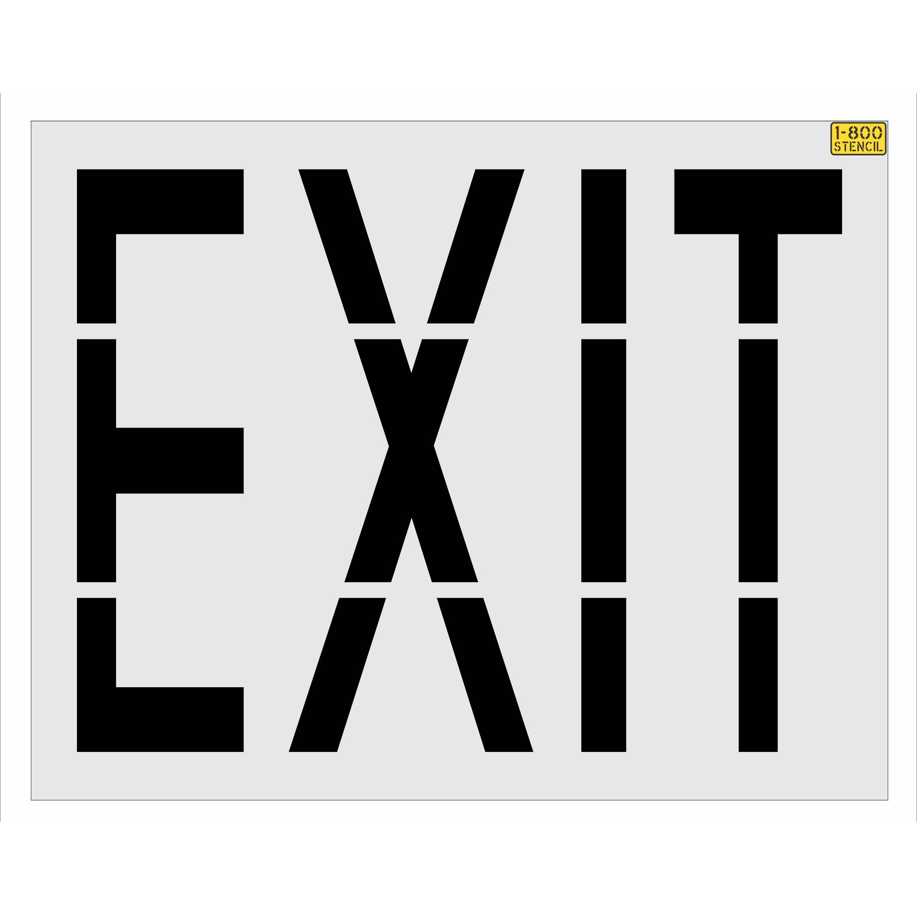 36" Walmart EXIT Stencil - RAE Products & Chemicals Corp. - Providing ...