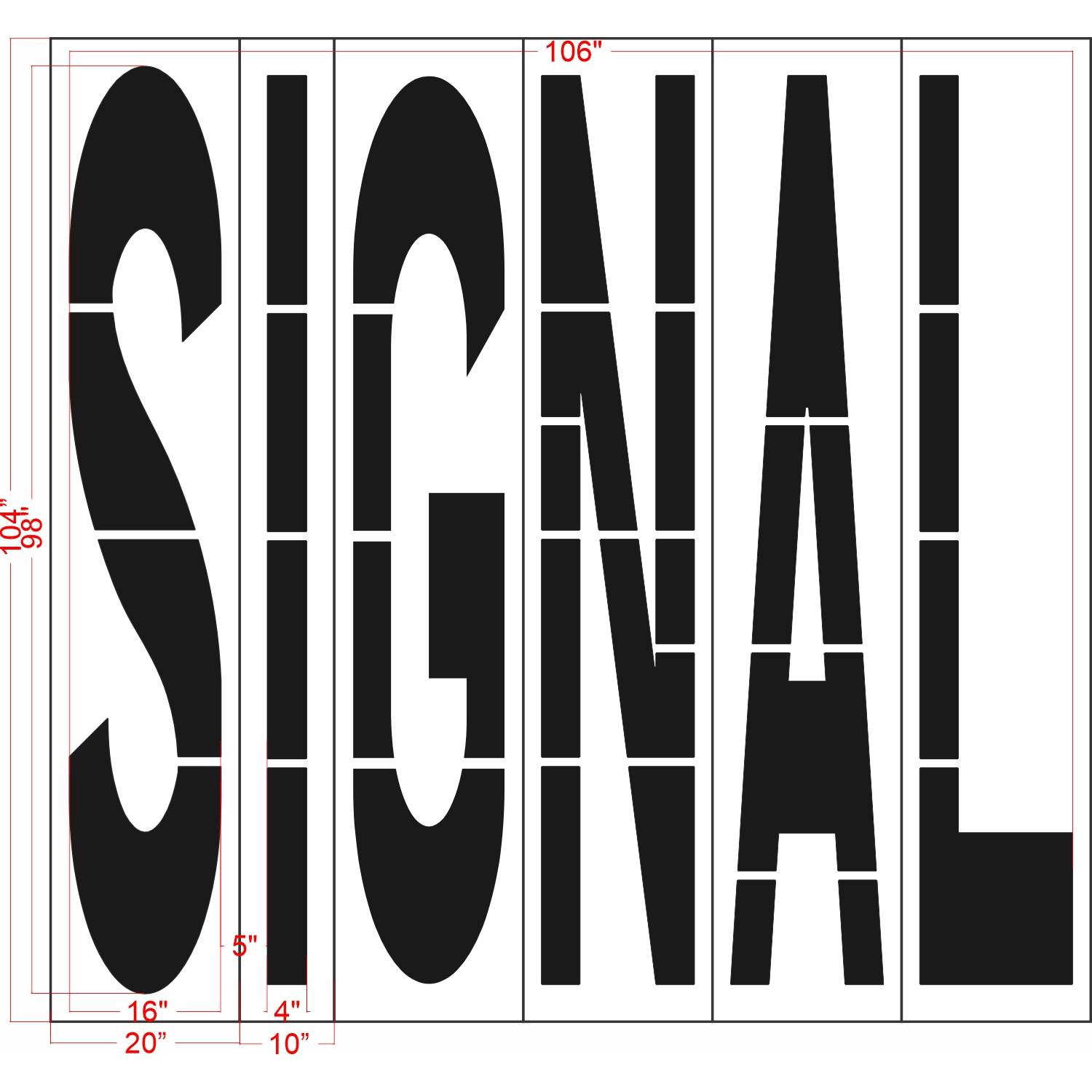 98" San Antonio DOT SIGNAL Stencil - RAE Products & Chemicals Corp ...